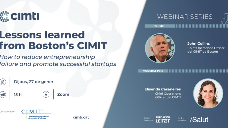 Don't miss CIMTI's webinar about "Lessons learned from Boston’s CIMIT ...